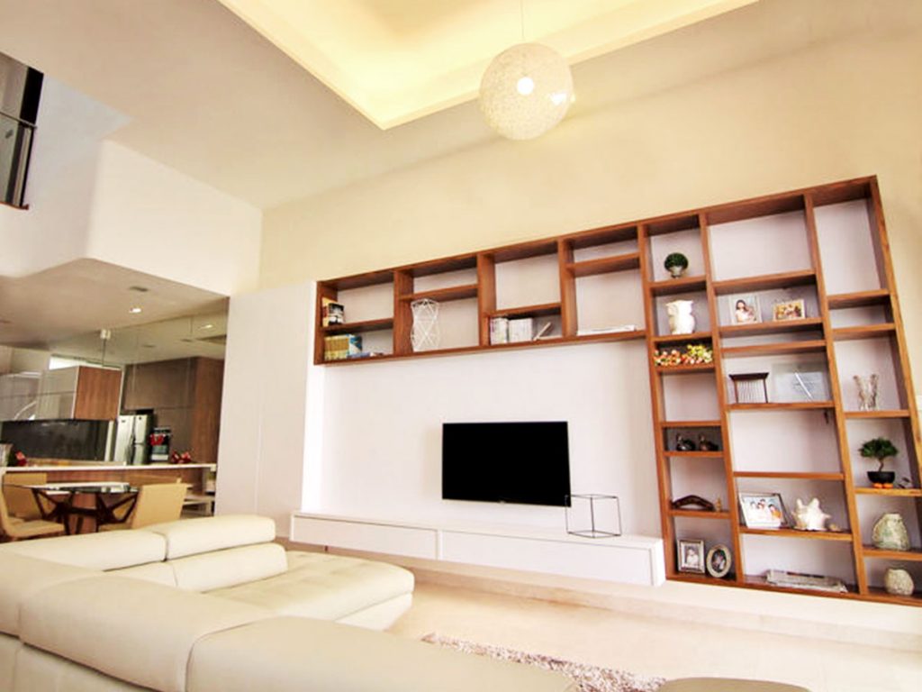 Feature Wall and TV Console Carpentry Designs - Tan Carpenters